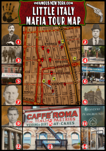 Little Italy Mafia Walking Tour Map | Infamous New York